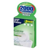 2000 Flushes Concentrated Bleach Automatic Toilet Bowl Cleaner - 3 Pack ...