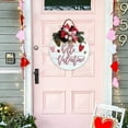OVINYER Valentine's Day Wooden Door Sign Wooden Hanging Door Sign ...