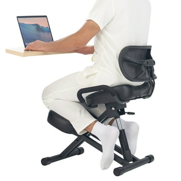 VIVO Adjustable Swivel Chair with Wheels, Ergonomic Cross Legged Office ...