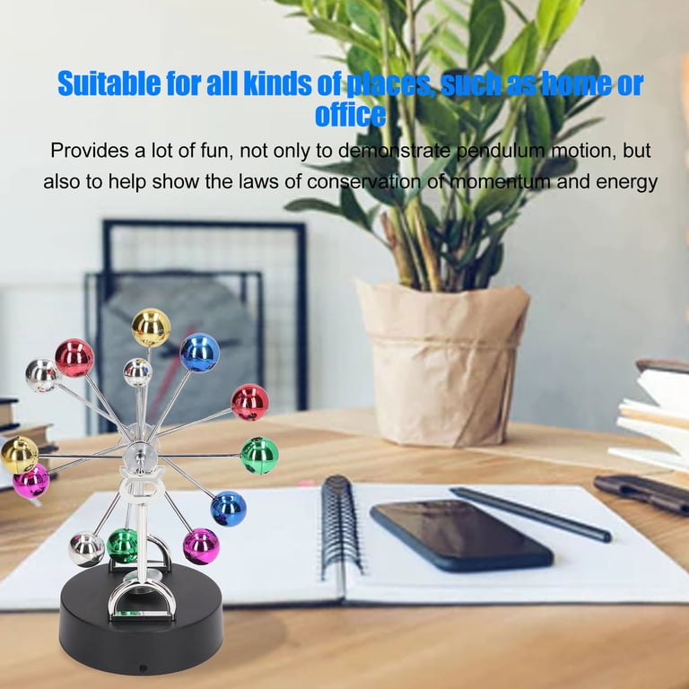 Euler's Disk Balance Balls Perpetual Motion Desk Toy - Electronic Swing ...