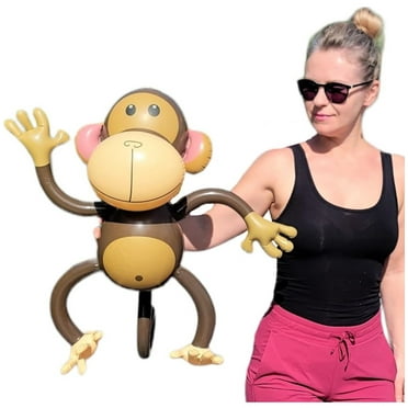 Bedwina 27” Inflatable Monkey Ballon, Jungle Theme Birthday Safari ...