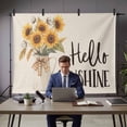 10x8ft Photo Backdrop, Yellow Sunflowers Soft Polyester Backdrop ...