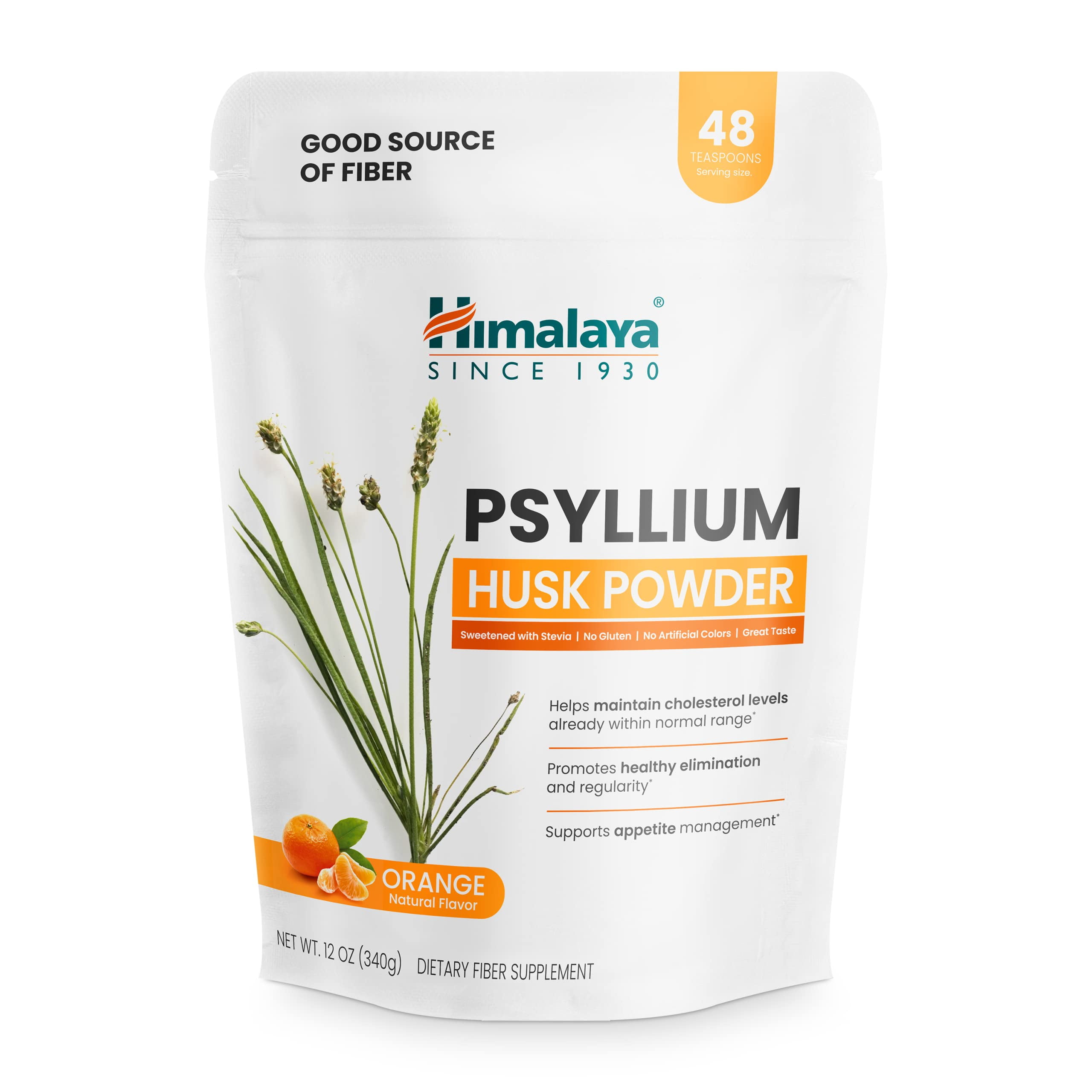 Suplemento de fibra en polvo de cáscara de psyllium de naranja del ...