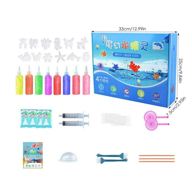 3D Magic Water Elf Toy Kit Colorful Magic Gels Play Set Glossy DIY Sea ...