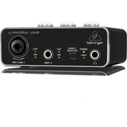 Behringer U-Control UCA202 Ultra-Low Latency 2 In/2 Out USB/Audio Interface with Digital Output ...