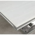 Pemberly Row Modern Silver Rectangle Faux Marble Coffee Table - Walmart.com