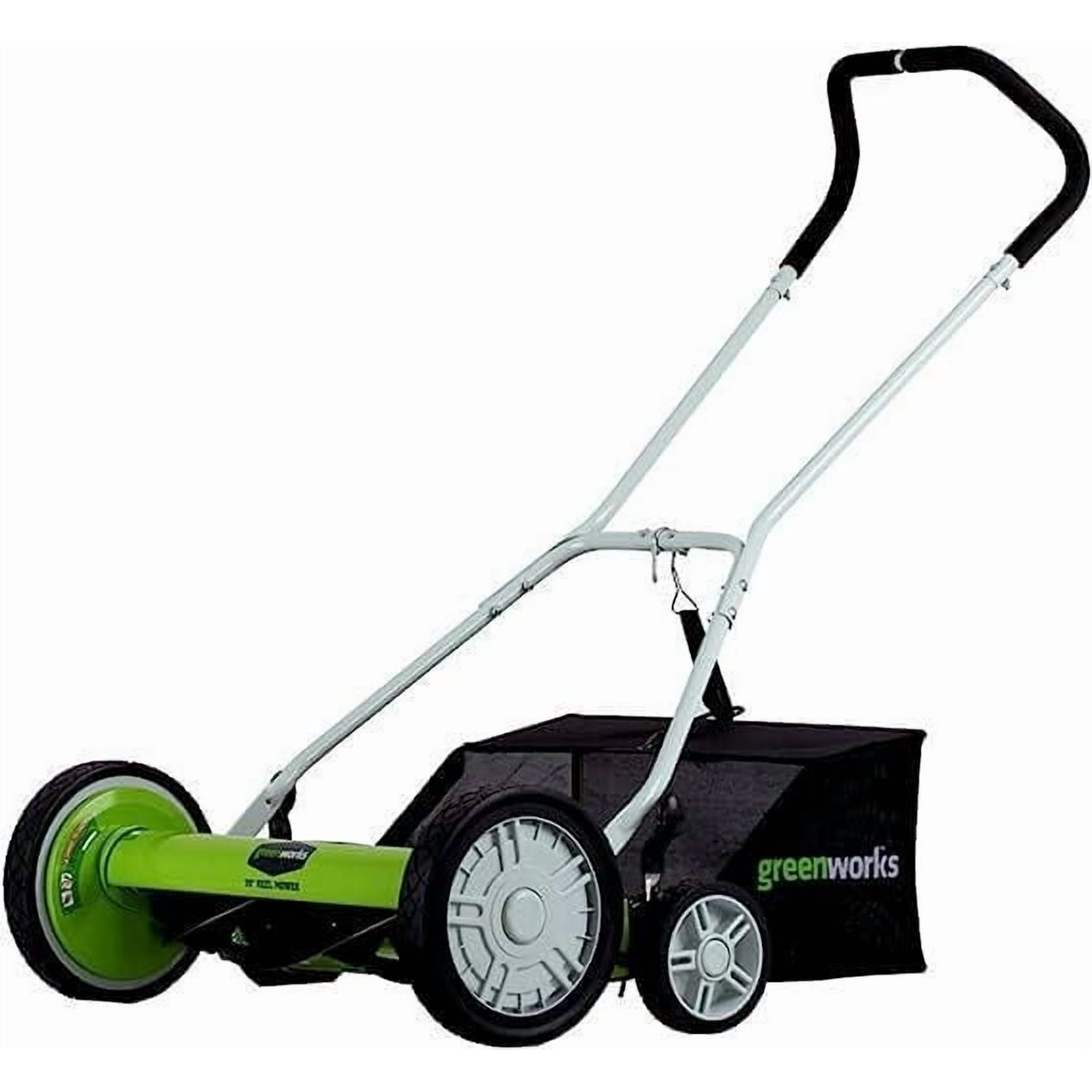 Click here for Greenworks 25072 20-Inch Reel Lawn Mower With Gras... prices
