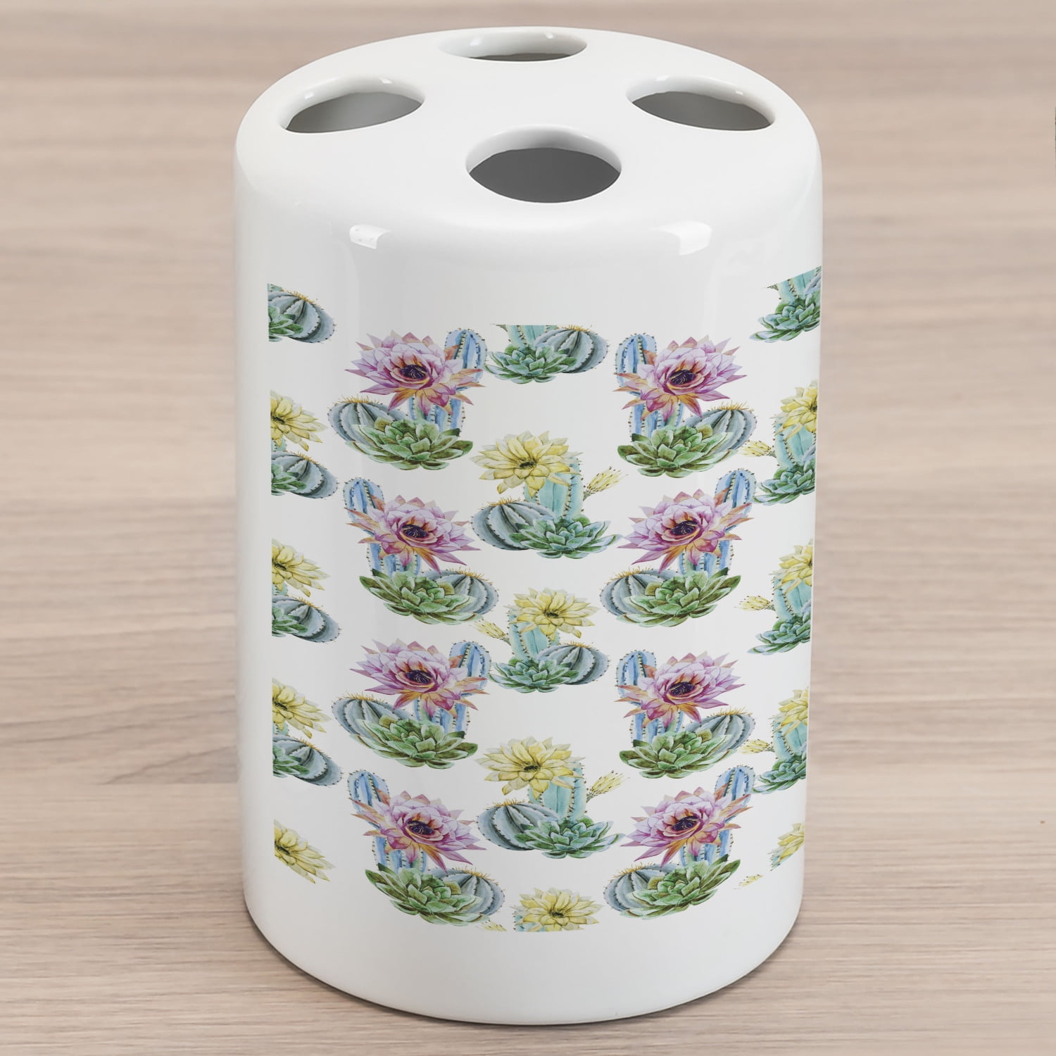 Cactus Ceramic Toothbrush Holder, Hot Desert in South Mexican Land ...