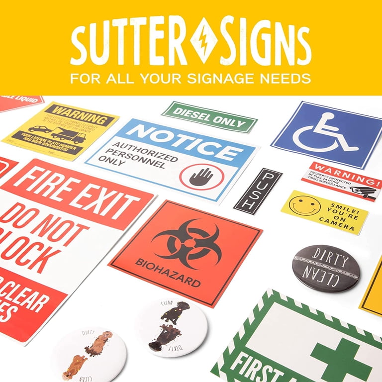 Spray Bottles Biohazard Warning Stickers - Pack Of 10 Decals For ...