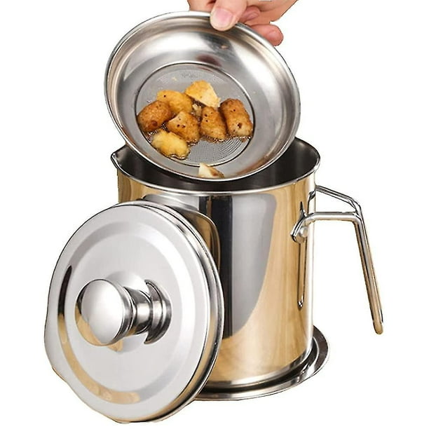 Bacon Fat Container With Removable Sieve, Large Capacity, Container ...