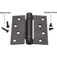 Self Closing Spring Hinge - 4 Inches Square - Oil Rubbed Bronze ...