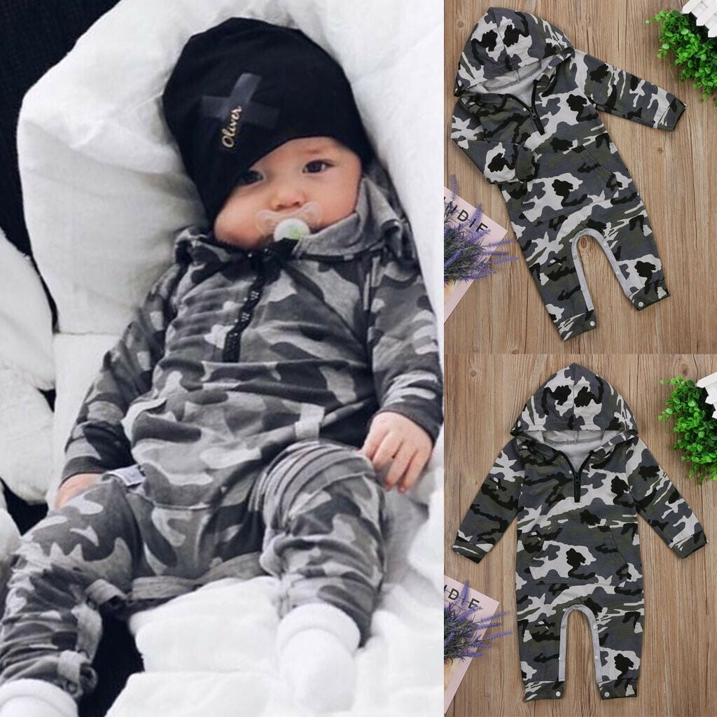 Click here for Gupgi Newborn Infant Baby Boy Camouflage Romper Ho... prices