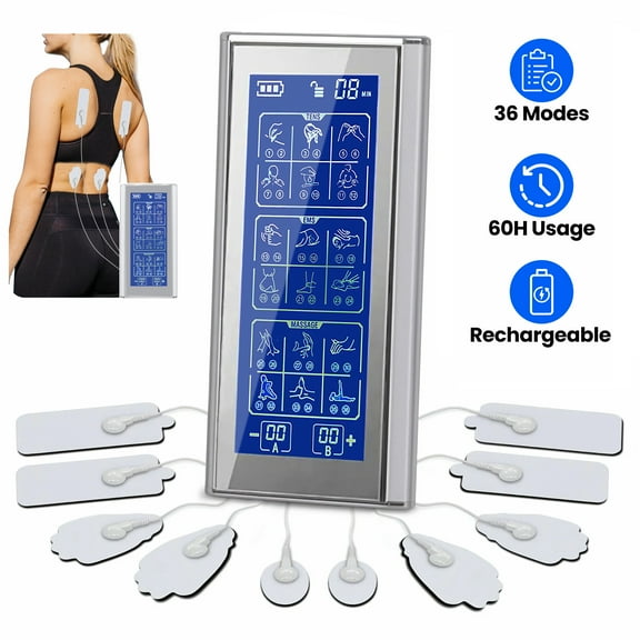 fda cleared ireliev tens unit + ems 14 therapy modes, premium pain ...