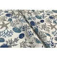 Serafina Home Ocean Sea Life Shower Curtain: Shells Coral Star Fish In ...