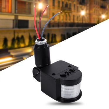 110V-240V Outdoor Wall Motion Sensor Switch Light Lamp LED PIR Infrared ...