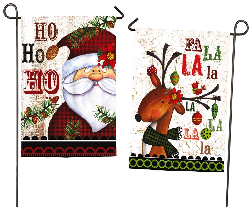 Evergreen Flag Ho Ho Ho Garden Suede Flag - Walmart.com