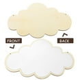 Eease Cloud Shaped Wall Mirror with Wood Frame for Home Decor - Walmart.com