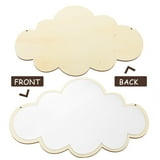 Guangmc Cloud Shaped Wall Mirror with Wood Frame for Home Decor ...