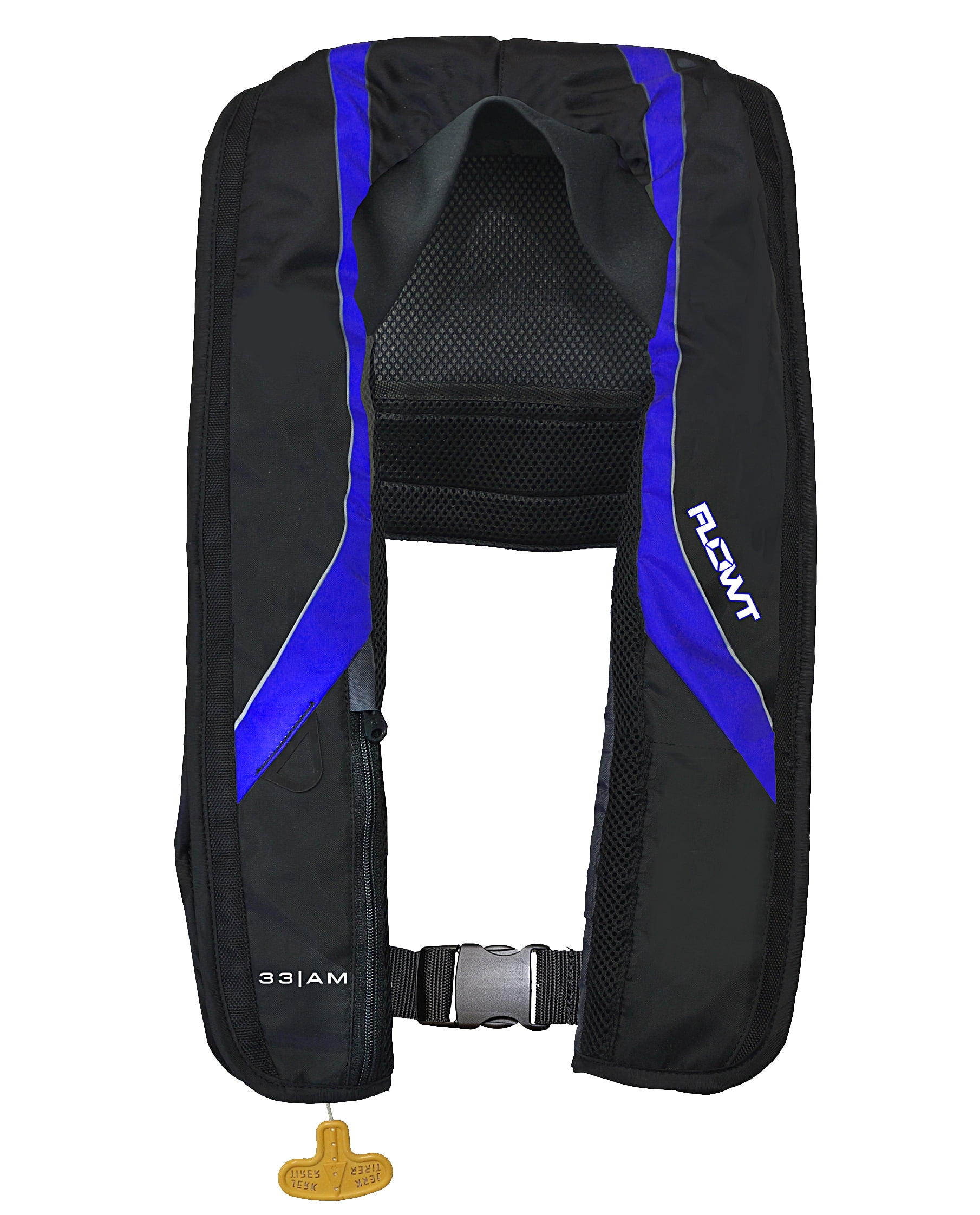 Inflatable Yoke Vest - Blue/Black, 33 Gram Auto/Manual; Universal Adult ...