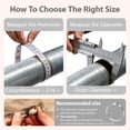 2-3/4 Inches Hose clamps, 304 Stainless Steel Worm Gear Hose Clamps,10 ...