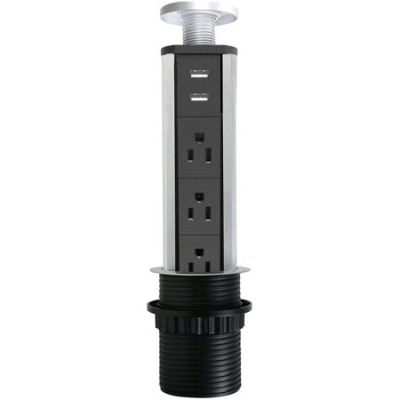 LZMY Retractable Pulling Pop Up Power Strips USB Multi Outlet Socket ...