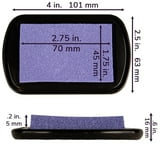Craft County Pigment Ink Stamp Pad – Refillable Ink Pad in 15+ Colors ...