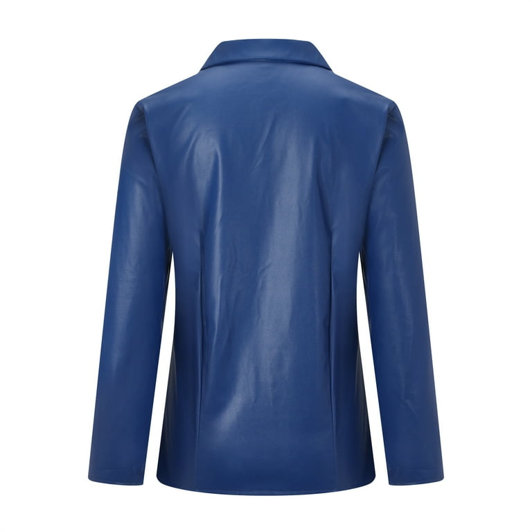 Leather Shirt for Women's Sexy PU Faux Leather Button Down Leather Shirt for Women's Sexy PU Faux Leather Button Down