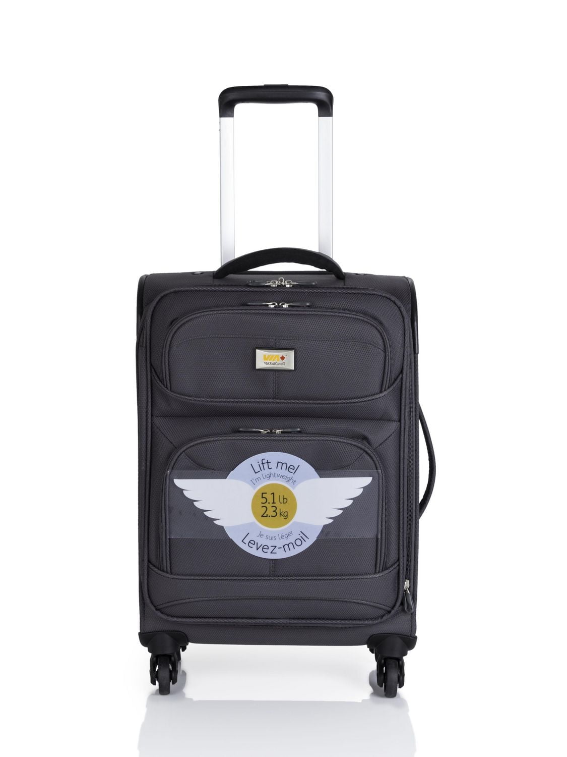 Via Rail James Bay 20-inch 4-Wheel Carry-on Spinner Luggage - Walmart.ca