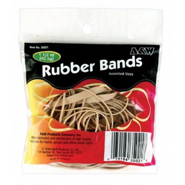 Universal Rubber Bands, Size 18, 3 x 1/16, 400 Bands/1/4lb Pack ...