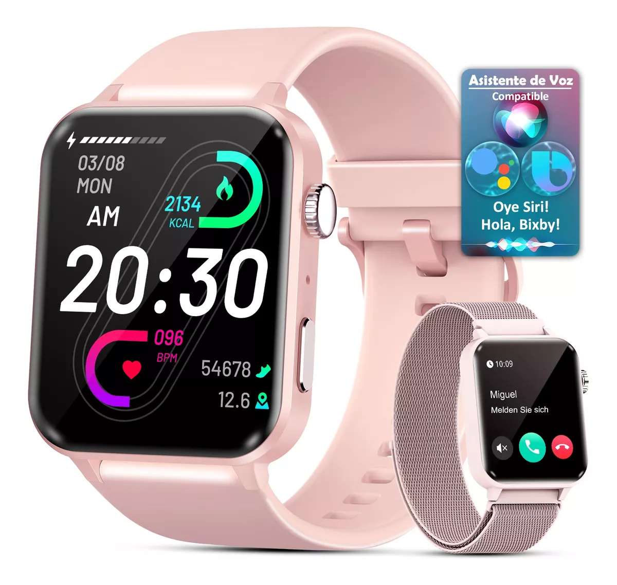 Reloj Inteligente Mujer, Smartwatch, Llamada, Asistente Voz | Bodega ...