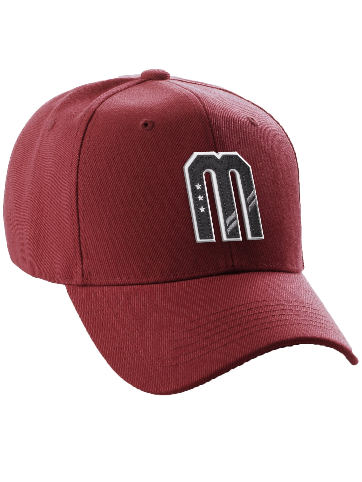 Daxton Structured Baseball Hat Cap 3D Alphabet A to Z Letter Number ...