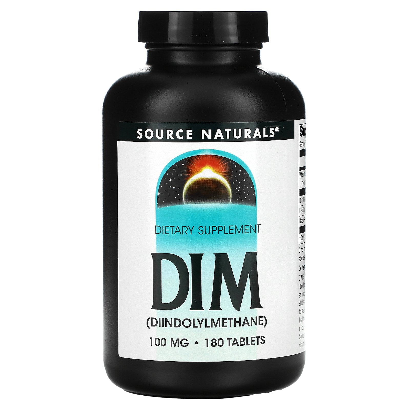 DIM (Diindolylmethane), 100 mg, 180 Tablets, Source Naturals - Walmart.com