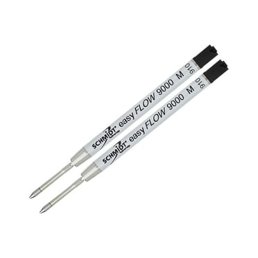 3X Schmidt 9000 M easyFLOW Parker Style Refill Black Ink Medium Tip ...