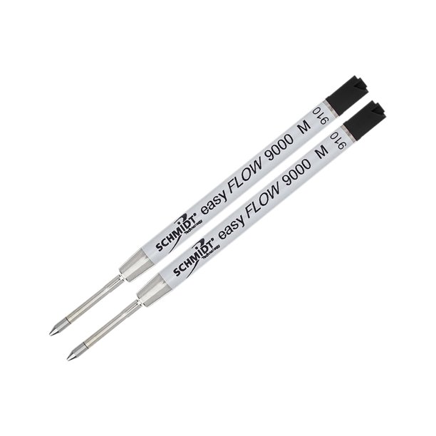 Schmidt Easy Flow 9000 Hybrid Ballpoint Refill - Black, Medium, 2 Pack ...