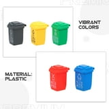 unbranded 5 Pcs Toy Trash Cans Children's Garbage Sorting Bin Work ...