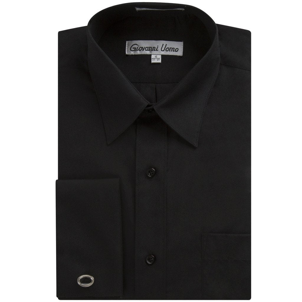Gentlemens Collection Men s 1921FC French Cuff Solid Dress Shirt gentlemens-collection-men-s-1921fc-french-cuff-solid-dress-shirt