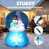 Zimtown 6FT Inflatables Snowman Family Outdoor Christmas Decorations ...