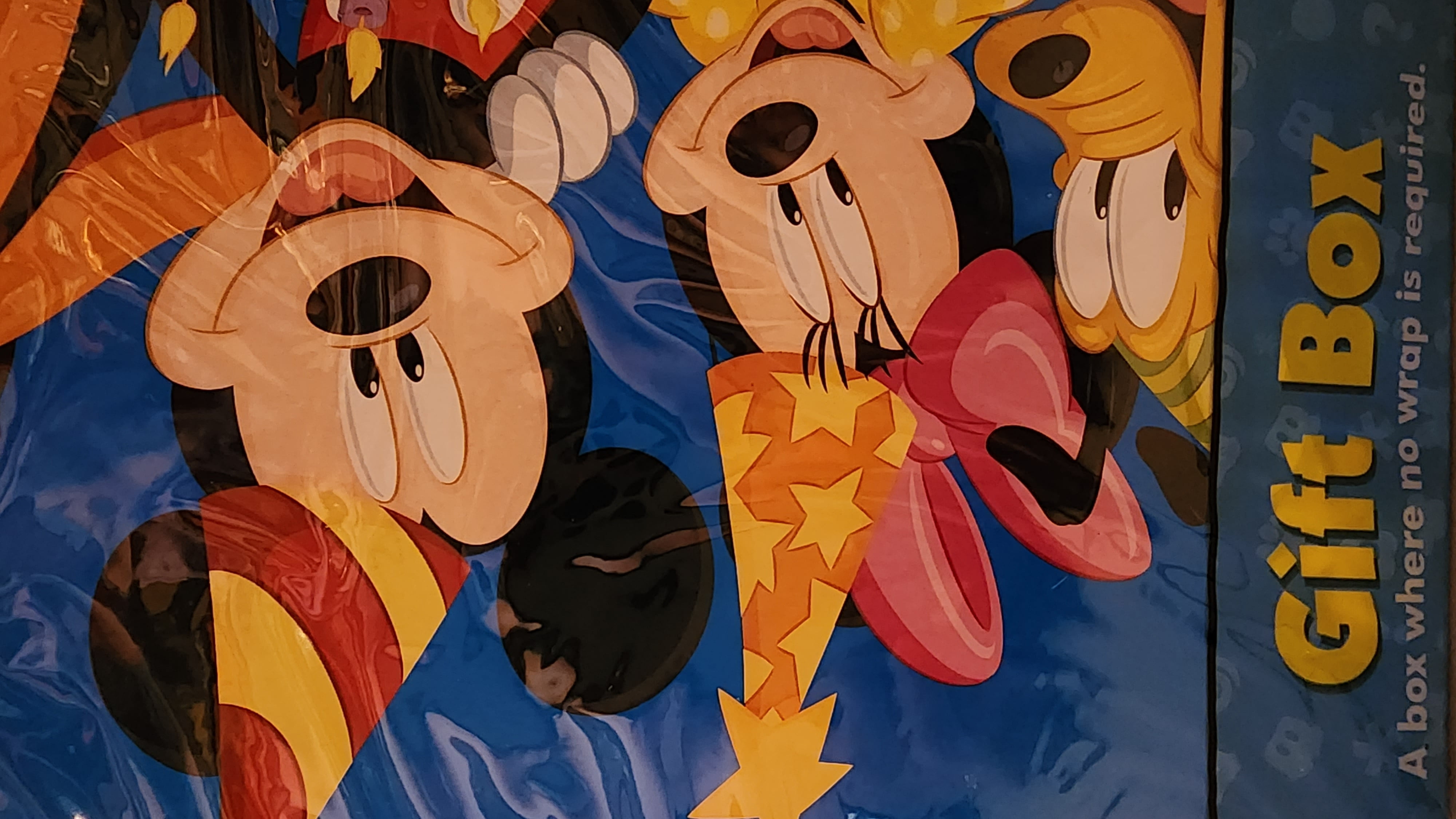 Disney Mickey and Friends Gift Box by Easy Wrap Lines #58909 - Walmart.com