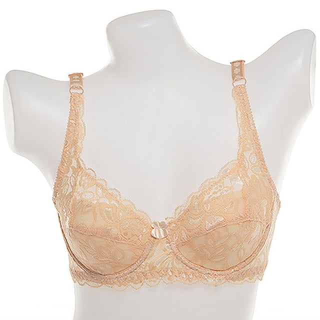 DISHAN Women Sexy Lace Adjustable Bra Deep V Push Up Shaping Padded ...