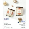Avery, Printable Oval Labels, 1.5" x 2.5" 22804, White, 180ct - Walmart.com