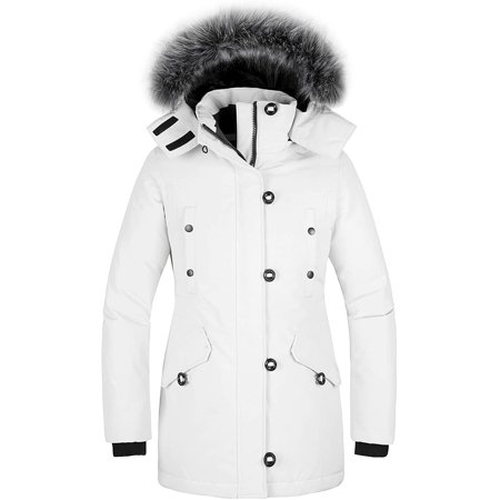 CHIN·MOON Women's RDS Down Jacket Waterproof Winter Coat Thickened Long ...