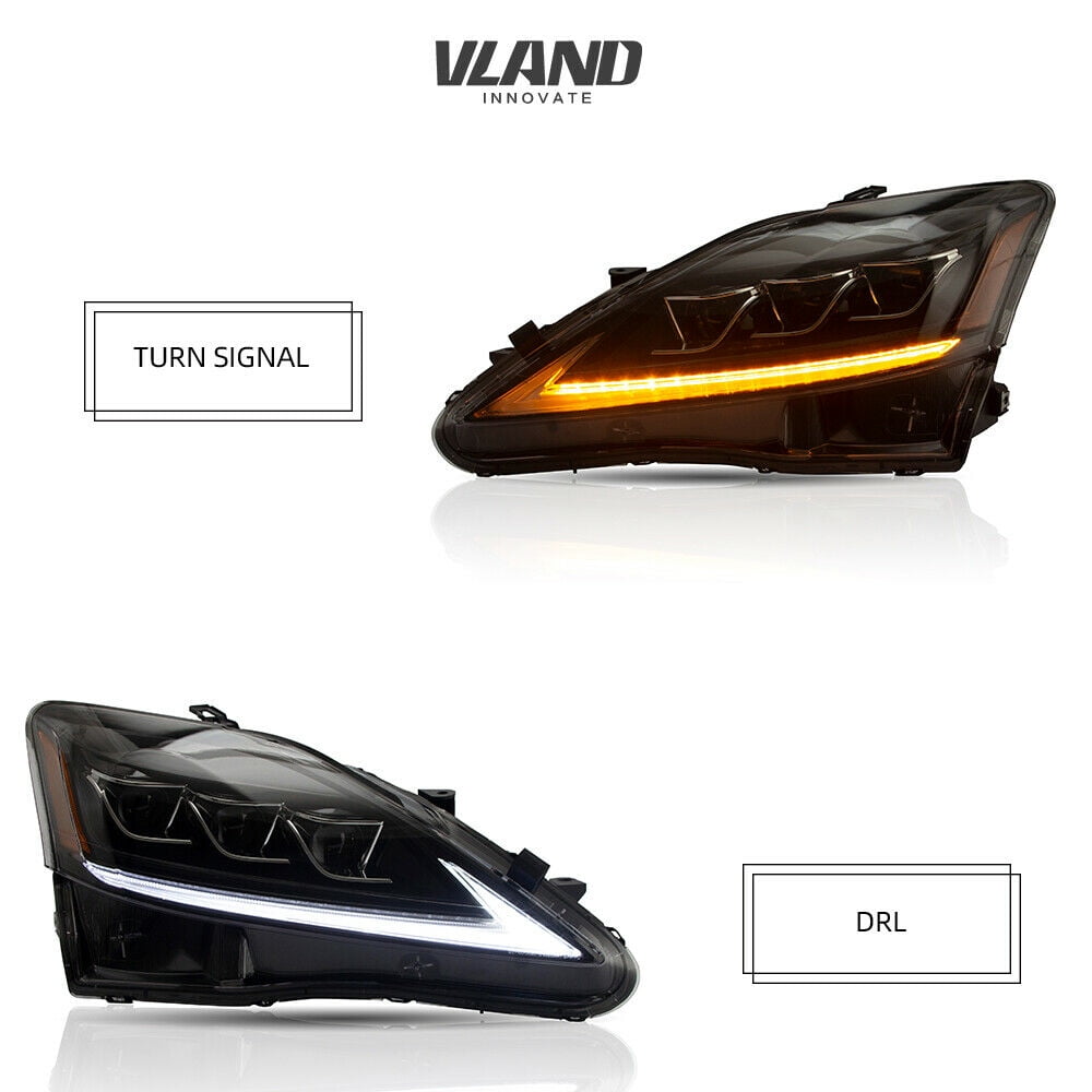 Buy LED Headlights for 2006-2012 Lexus IS 250 350 2008-2014 Lexus ...