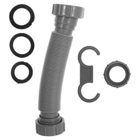 LASCO 03-4205 Black Plastic Tubular 1-1/2-Inch by 16-Inch End Outlet ...