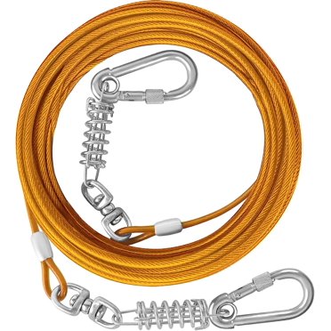 Boss Pet PDQ Red Vinyl Coated Cable Dog Tie Out Large - Walmart.com