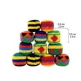 12Pcs Handmade Knitted Throwing Balls, Multicolored Crochet Geometric ...