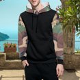 comerut Fall Winter Men Hoodie Camouflage Print Hooded Drawstring Long ...