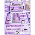 Sanrio Kuromi Stationery Set Cartoon Cinnamoroll My Melody Pencils ...