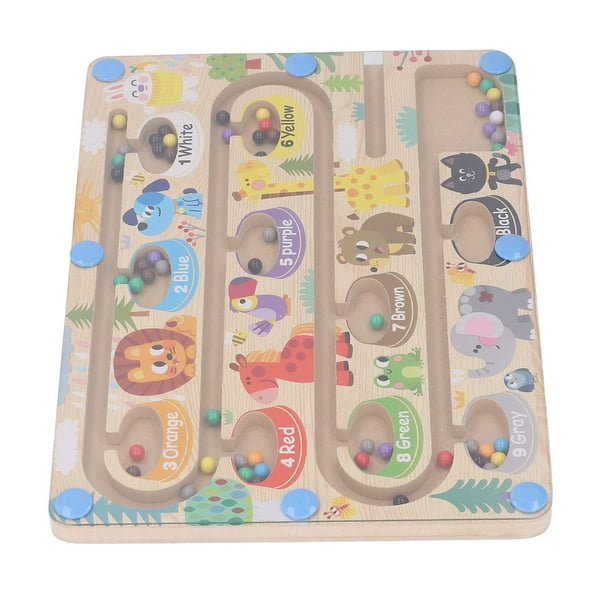 Counting Toy Educational Wooden Color Number Matching Puzzle Board For ...