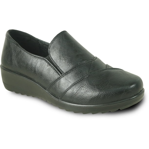 Kozi Women Comfortable Casual Slip-On Loafer Shoe OY5317 with Round Toe ...