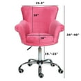 Magshion Pink Deluxe Office Chair, Adjustable Height, Microfiber ...
